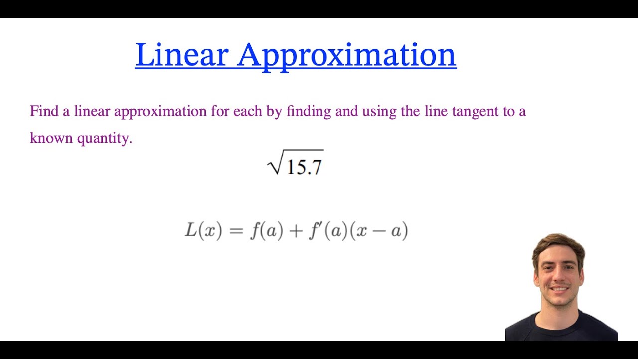 Math Calculus: Linear Approximation Square Root Function (Calculus Tricks) - YouTube