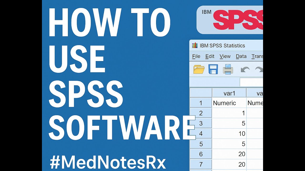 How to use SPSS Software - YouTube