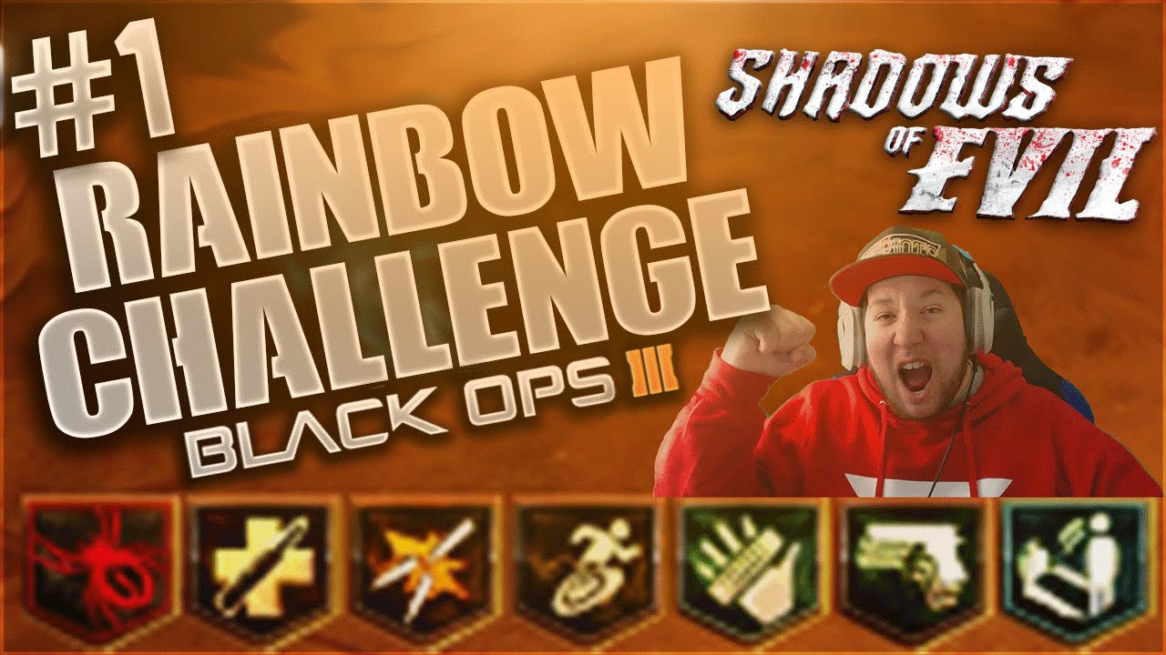 "Rainbow Perk Challenge" on Shadows of Evil! (Call of Duty Black Ops 3 ...