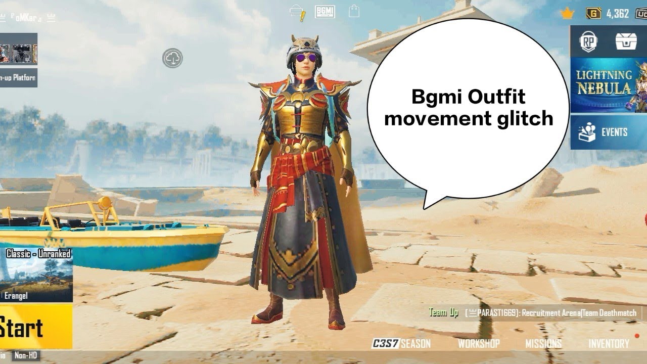 Bgmi Outfit movement glitch |#bgmi |#bgmilive #pubgmobile - YouTube