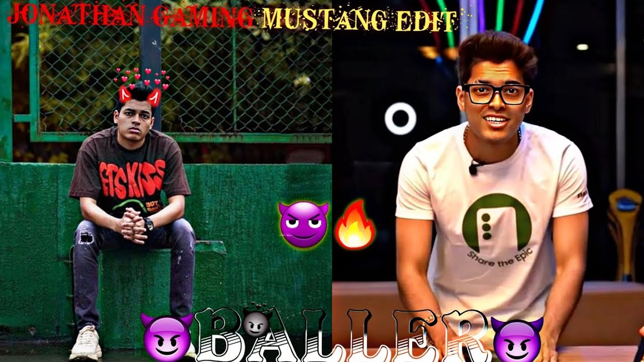 Jonathan New Mustang Status Edit 🔥 | By @mox kp @JONATHANGAMINGYT - YouTube