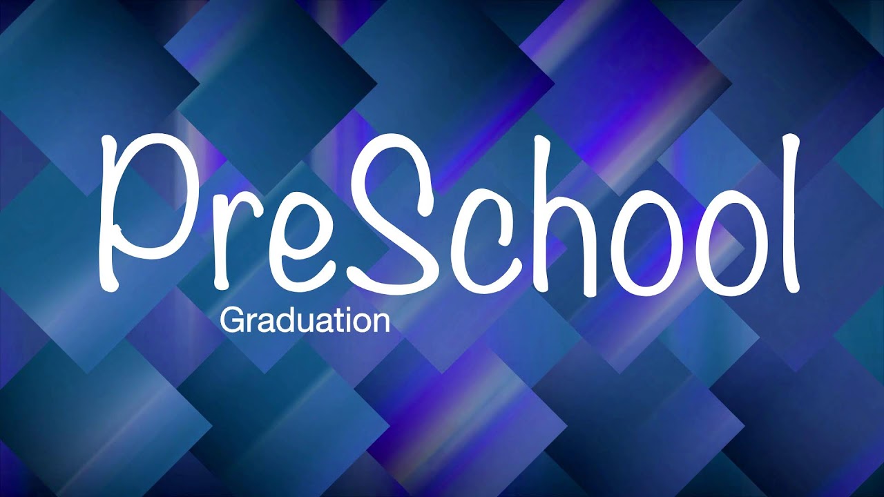 Preschool Graduation - YouTube