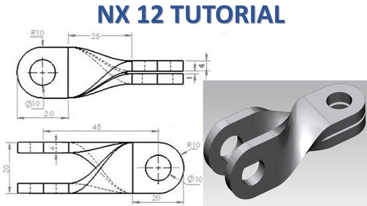 NX12 Tutorial #59 | 3D Modeling Basic with Sweept - YouTube