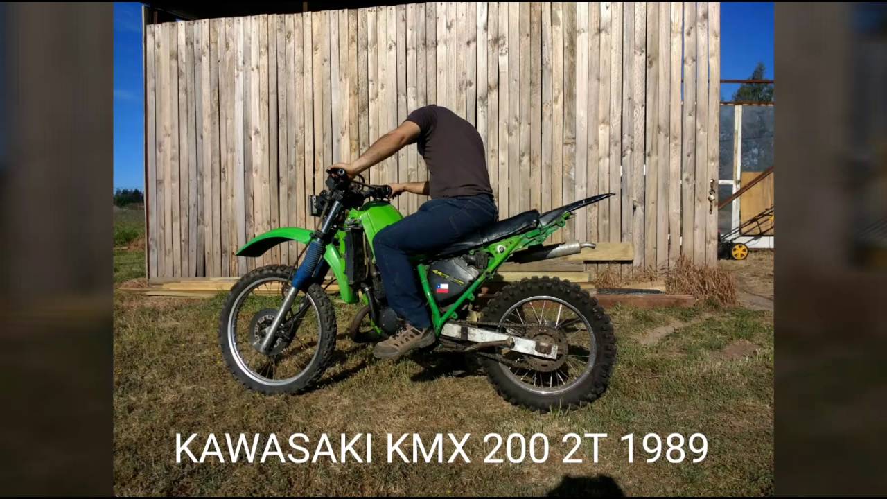 KAWASAKI KMX 200 1989 - YouTube
