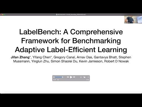 LabelBench: A Comprehensive Framework for Benchmarking Adaptive Label-Efficient Learning - YouTube