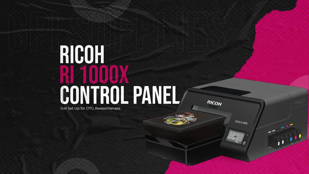 Ricoh Ri 1000X Control Panel Overview - YouTube