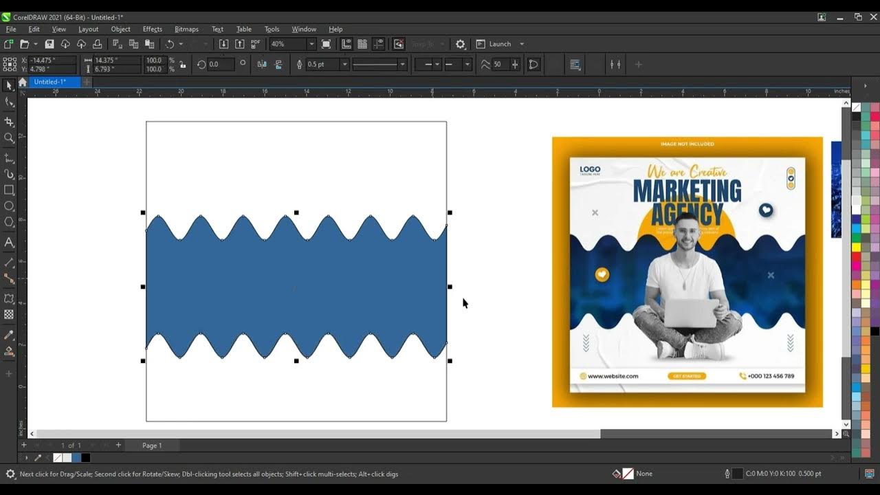 CorelDRAW | Digital marketing Ads Design Tips & Tricks - Ahsan Sabri - YouTube