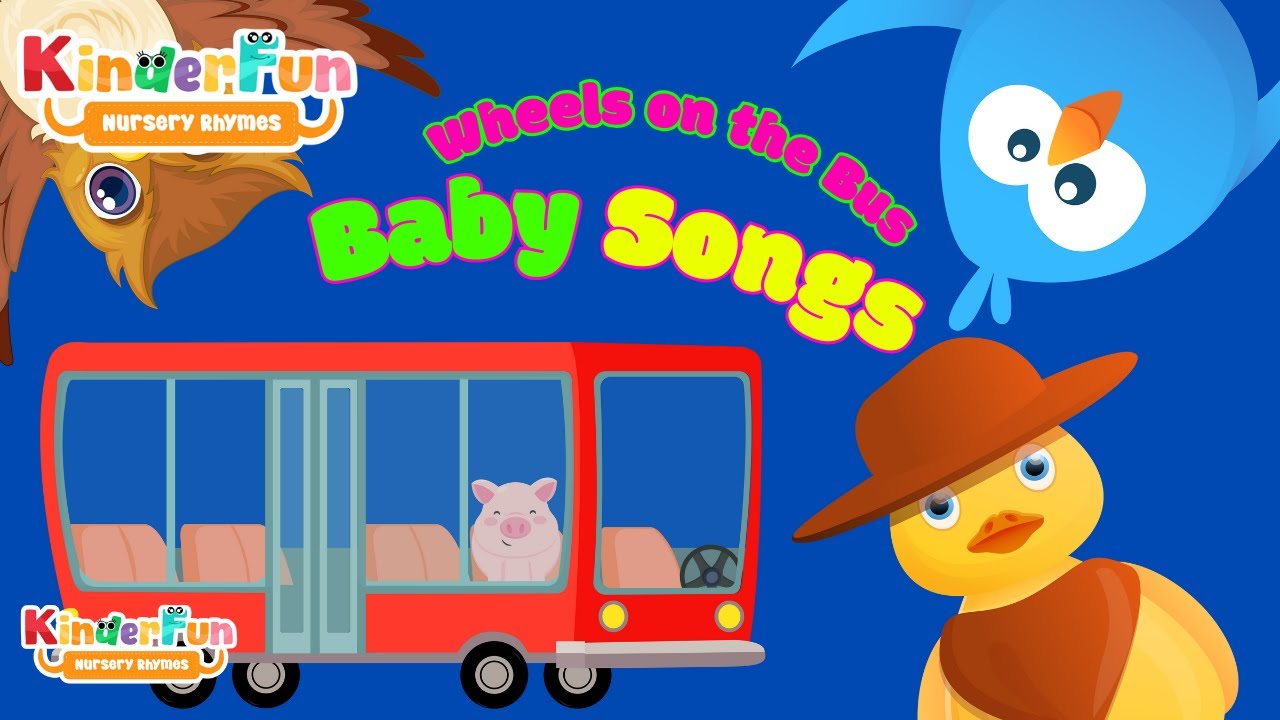 Wheels On The Bus Baby Songs Animal Version- Nursery Rhymes & Kids ...