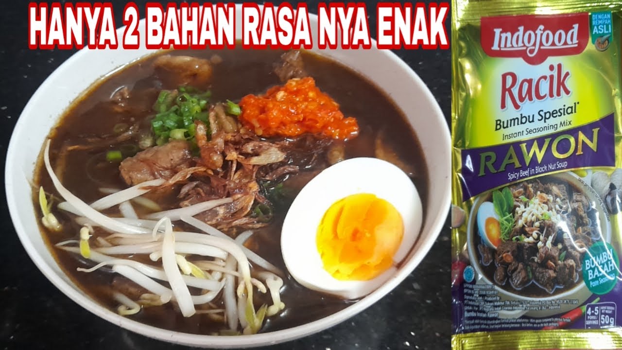 CARA MASAK RAWON DAGING SAPI BAMBU INSTAN RACIK INDOFOOD ‼️MUDAH UNTUK ...