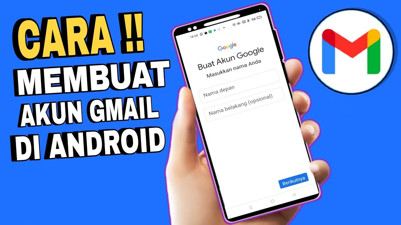 Cara Membuat Akun Gmail Baru Di Android Dengan Mudah - YouTube