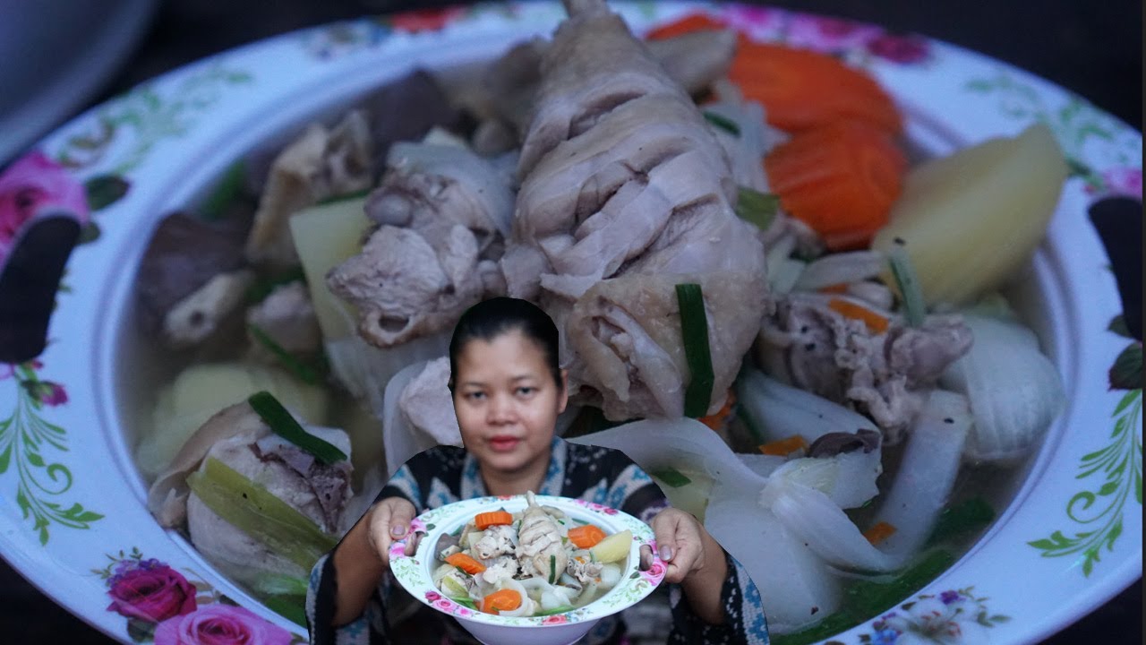 How to make soup chicken with fresh vegetable recipe - Simple cooking ...