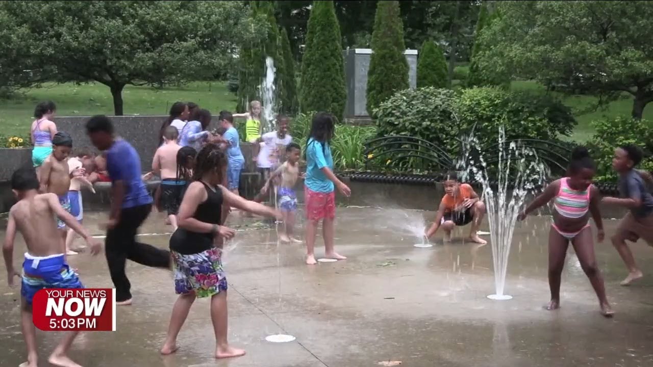 Lima families celebrate first day of summer at Faurot Park splash pad ...