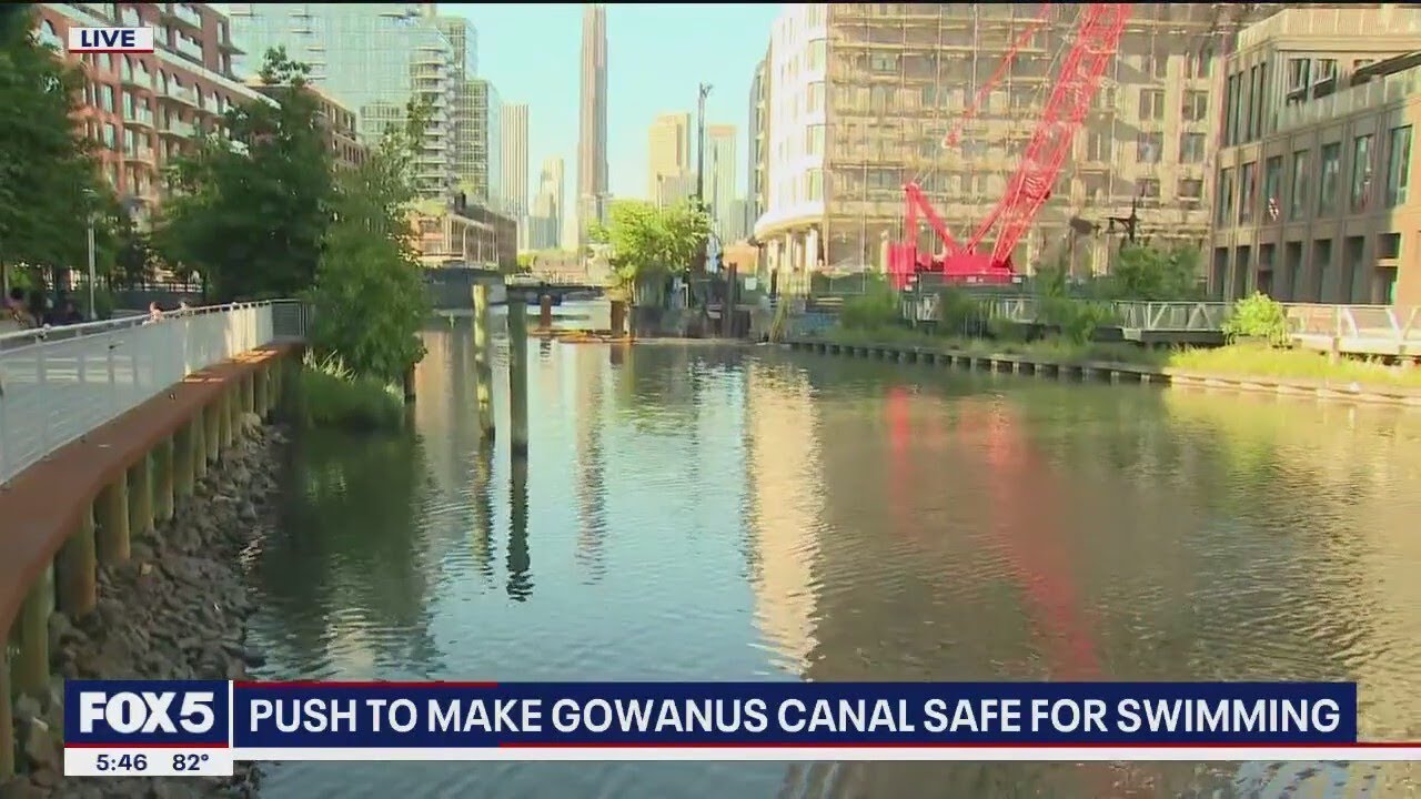 Push to make Gowanus Canal safe for swimming - YouTube