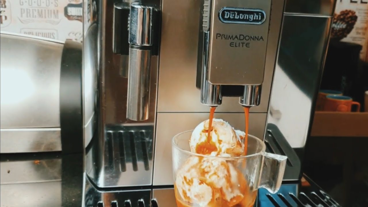 Affogato using delonghi primadonna elite mobile app - lotus ice cream ...