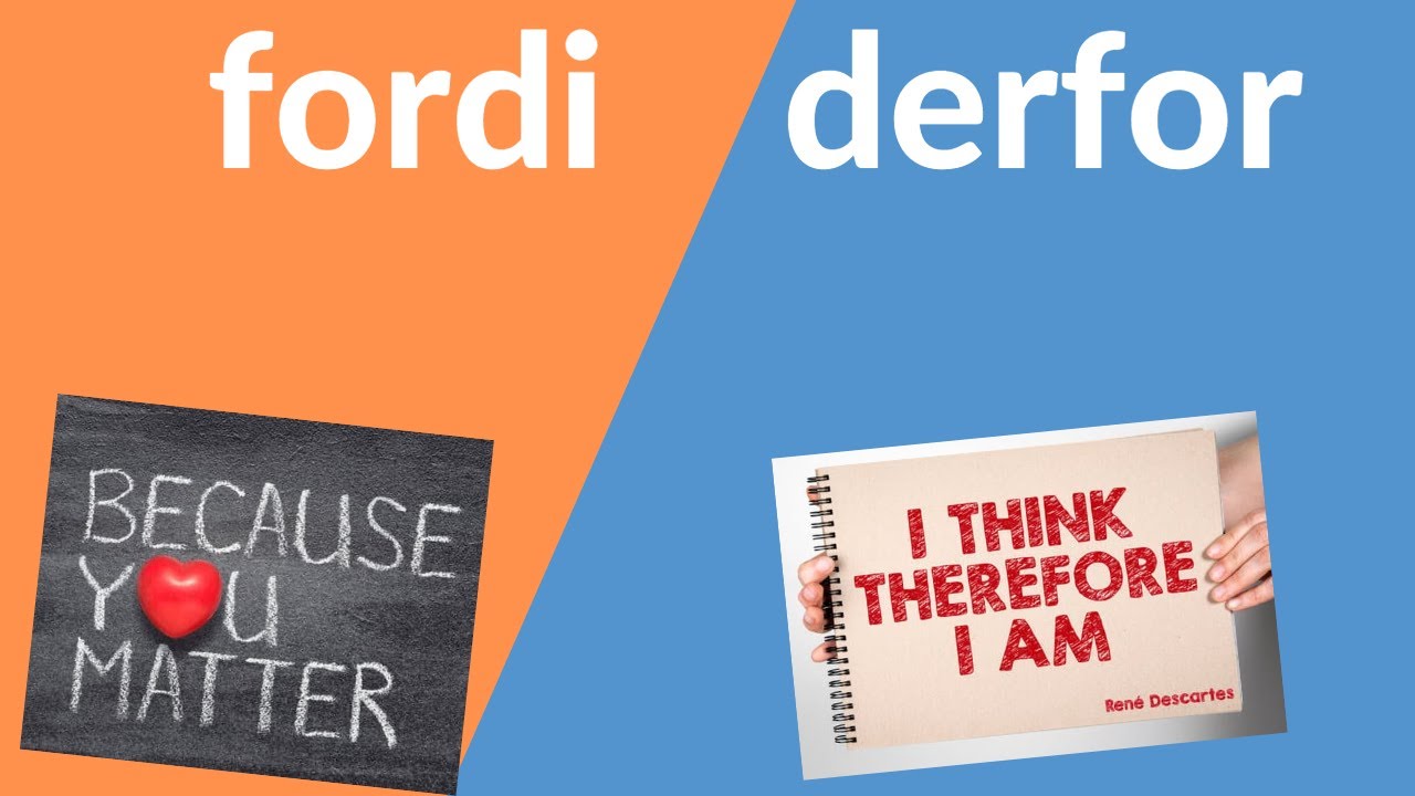 Fordi og derfor hvordan bruker vi disse ordene på norsk? - YouTube