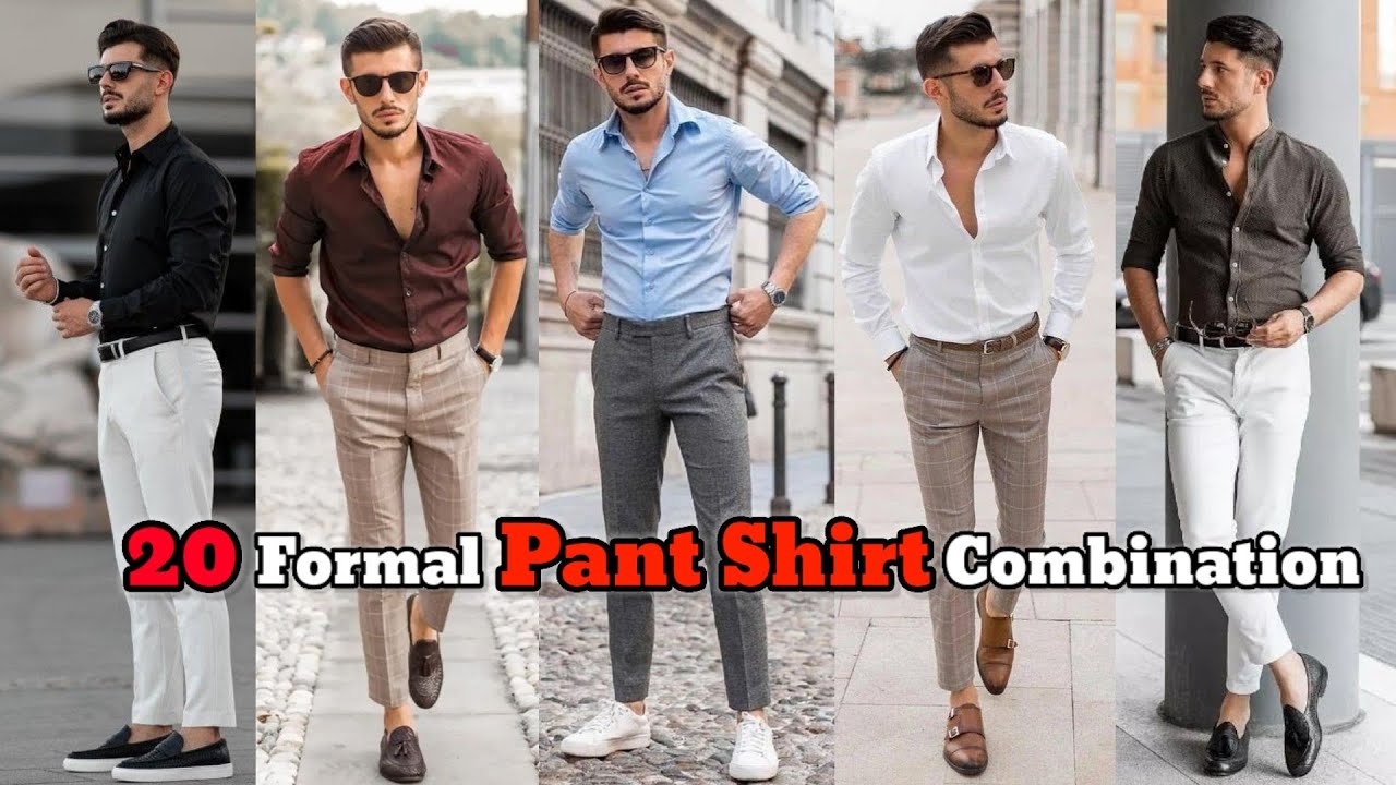 Top 20 Best Formal Pant Shirt Colour Combination For Men | Trend Formal ...