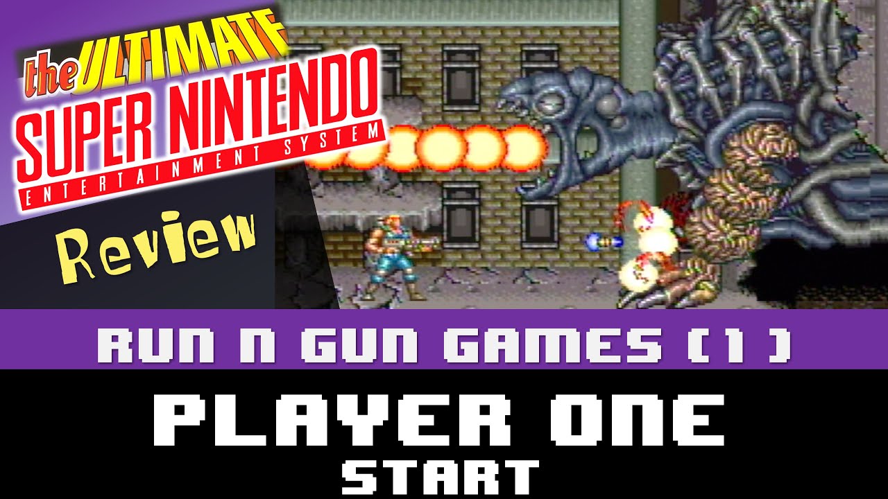 The Ultimate Super Nintendo Review - Part 19 - Run N Guns (1) - YouTube