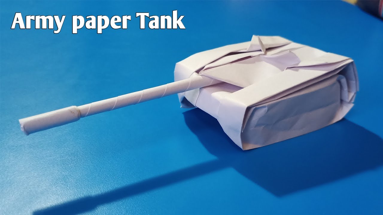 Paper Army Tank, paper tank, infinite rockstar creations - YouTube