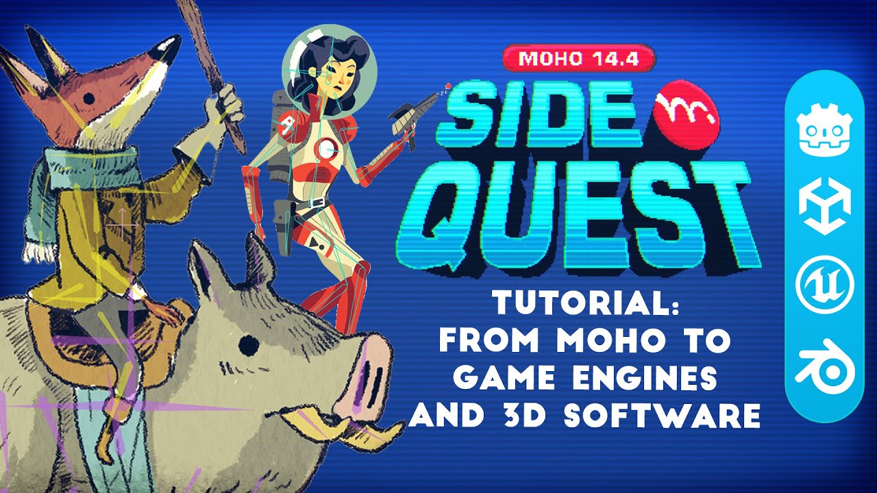 Moho 14.4 SIDE QUEST tutorial: Export to Video Game Engines and 3D ...