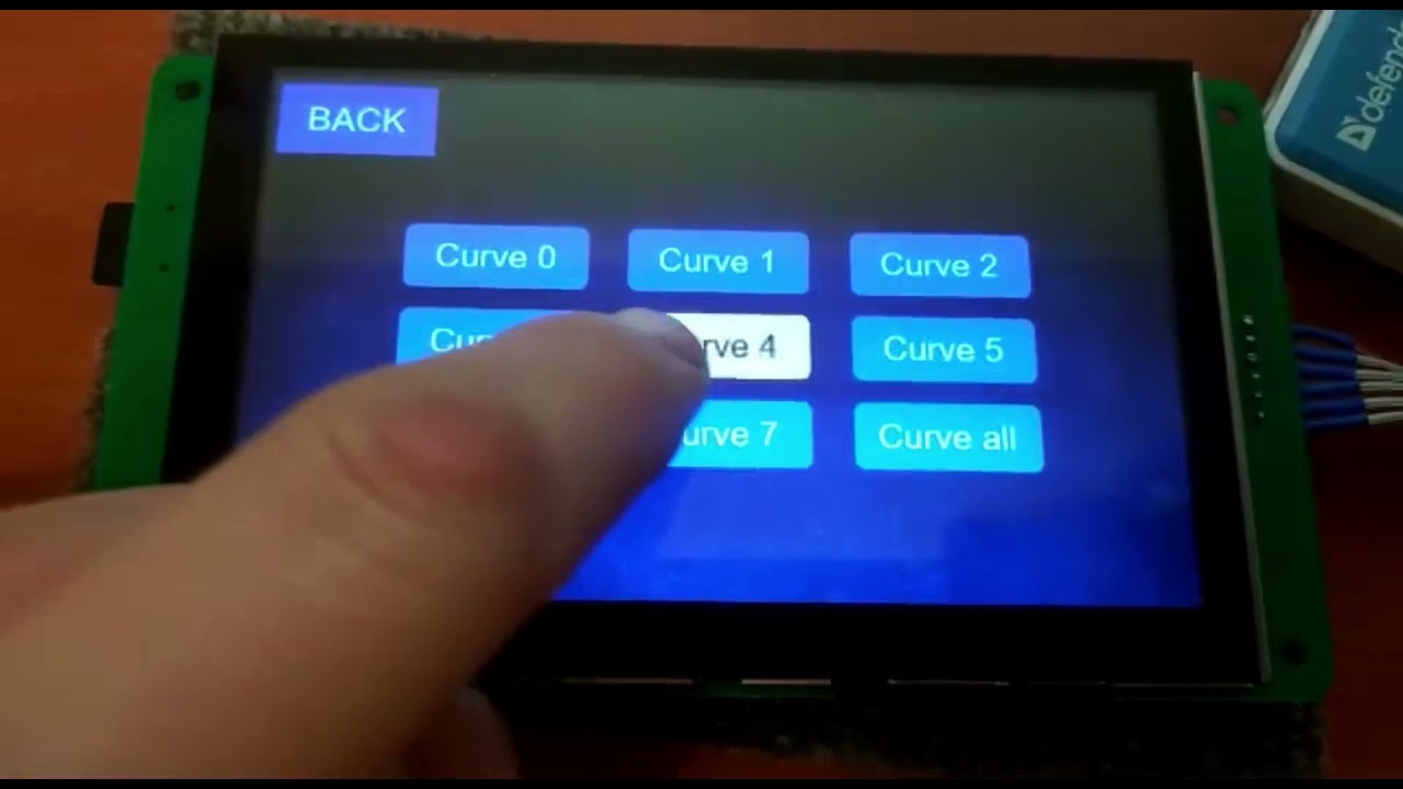 DWIN DGUS. Элемент Real-Time Curves, чертим графики. - YouTube