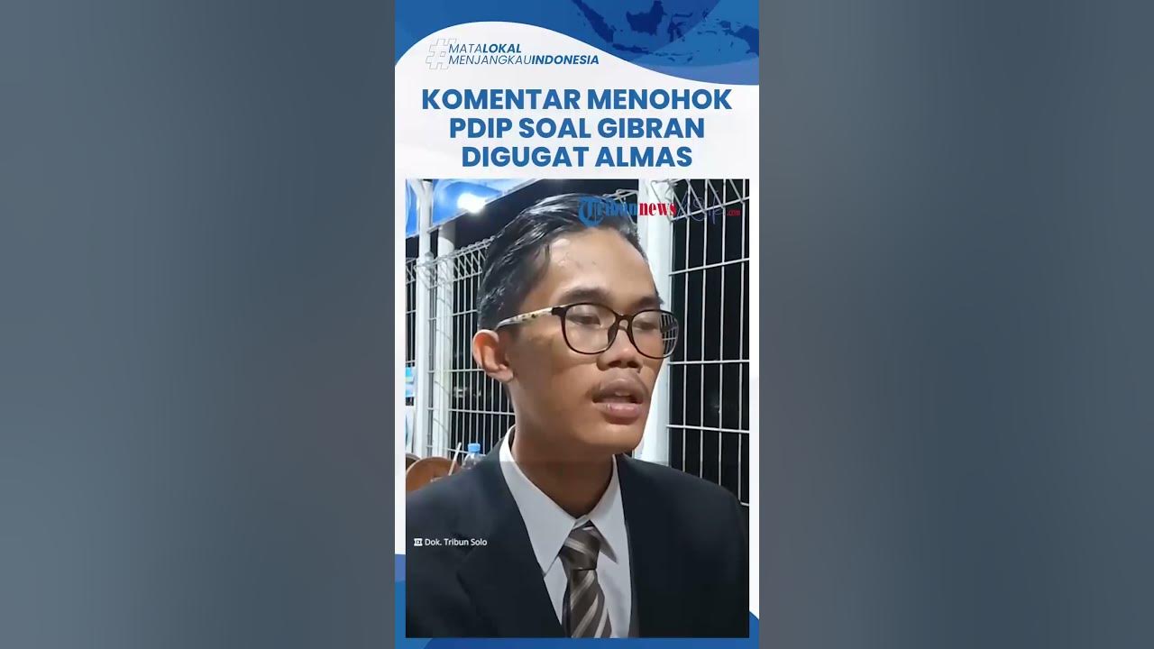 KOMENTAR MENOHOK PDIP terkait Gibran Digugat Almas Tsaqibbirru soal Wanprestasi di PN Solo - YouTube