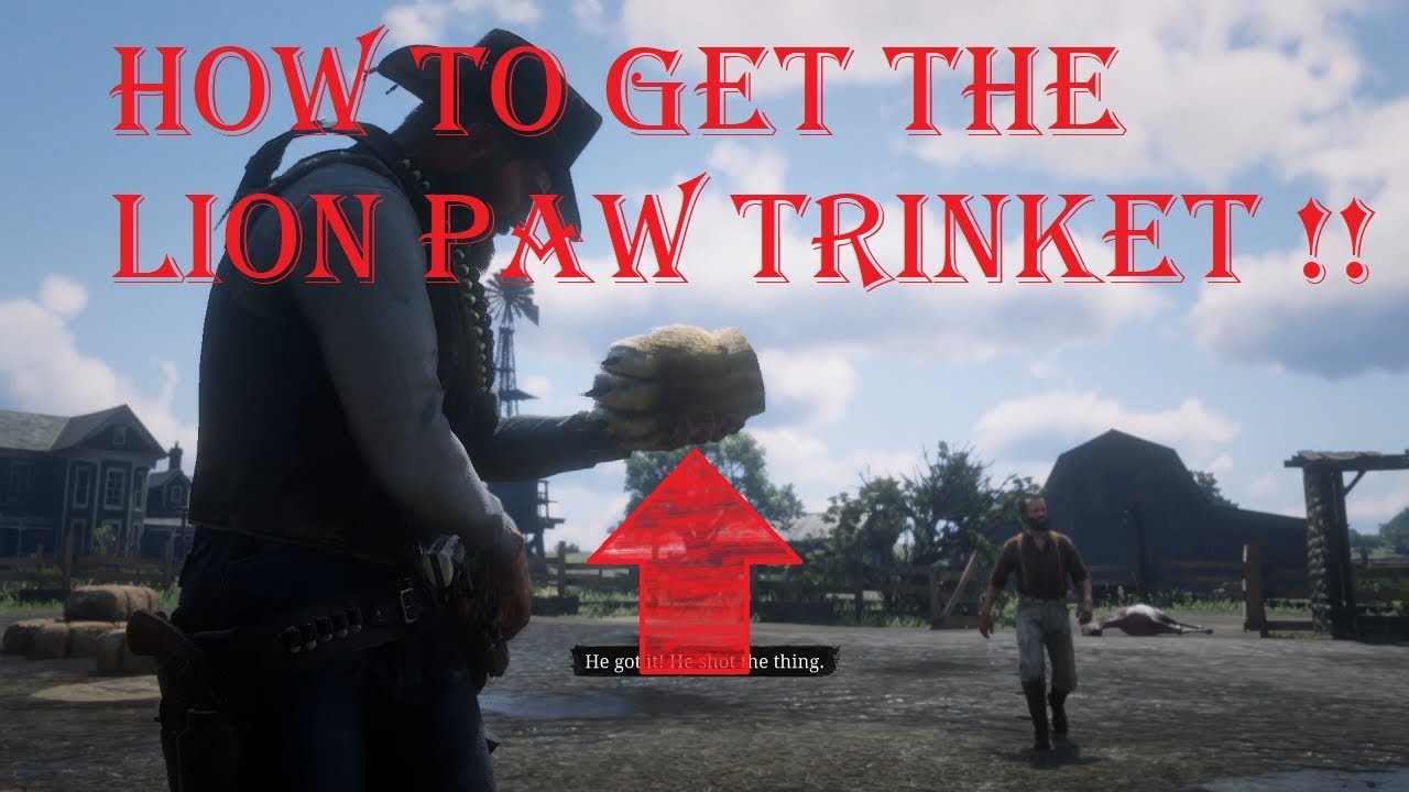 How To Get The Lion's Paw Trinket In Red Dead Redemption 2 : RDR2 Tips ...