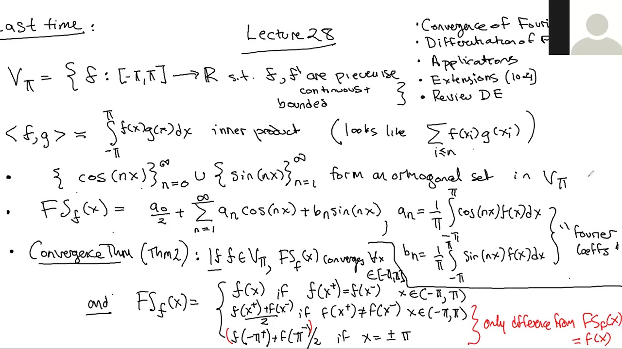 Math 54-002 Lecture 28 - YouTube