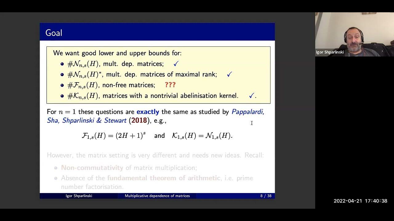 Characteristic polynomials and multiplicative dependence of integer ...