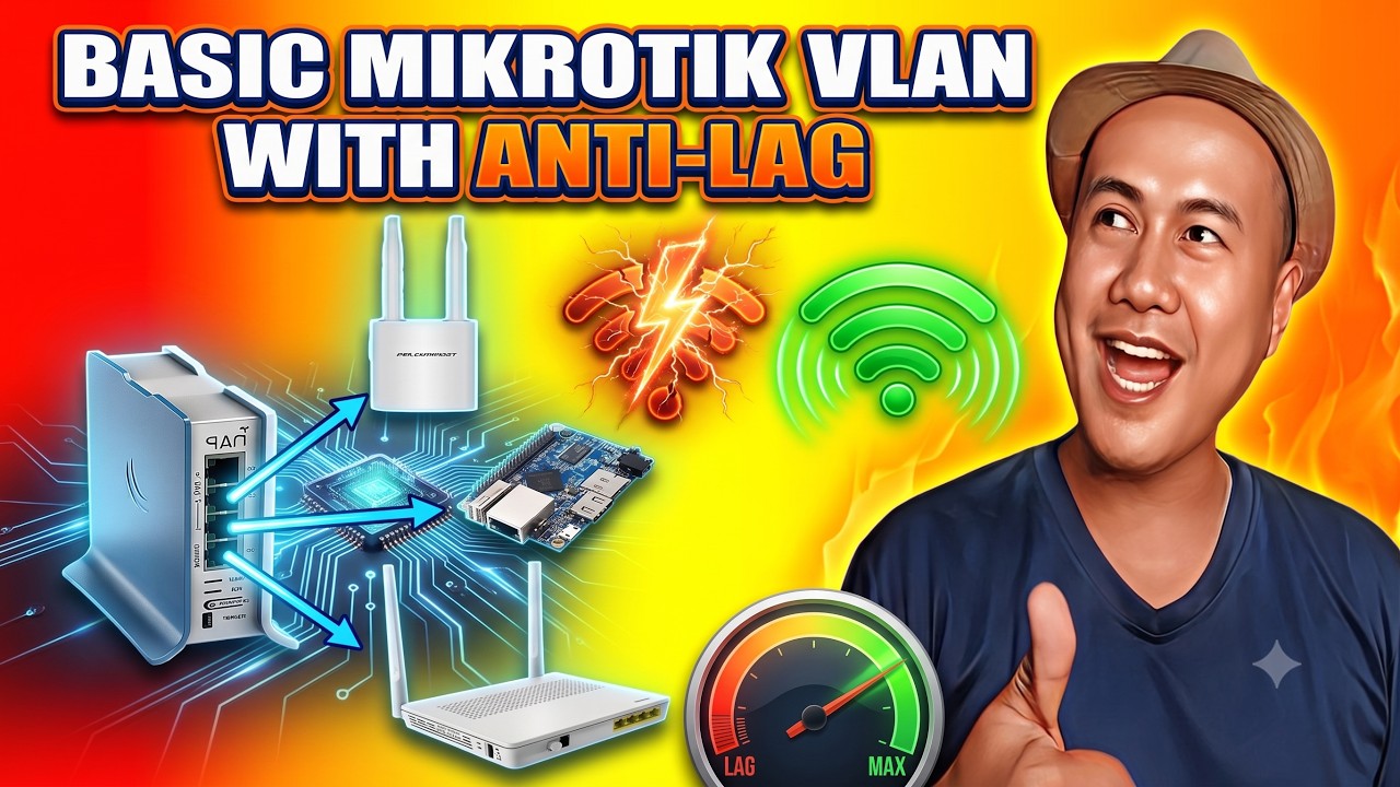 BASIC MIKROTIK VLAN WITH GAMING PRIORITY[ANTI-LAG] - YouTube