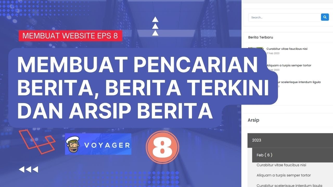 Membuat Pencarian Berita, Berita Terkini dan Arsip Berita | Laravel ...