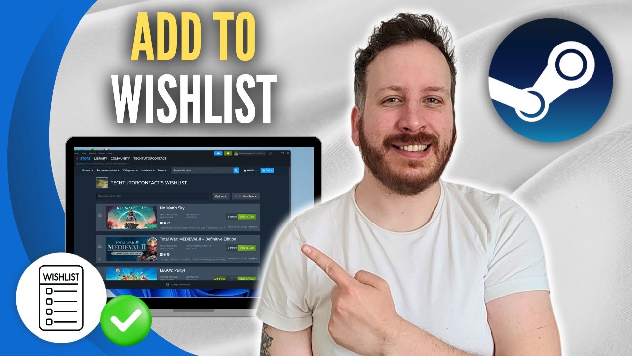 How To Add A Game To Your Wishlist In Steam App - YouTube