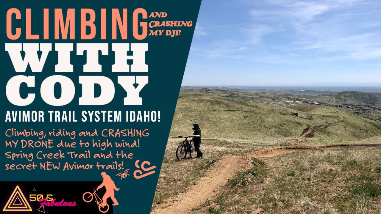 High winds crashed my drone! Exploring new Avimor Trails MTB Idaho ...