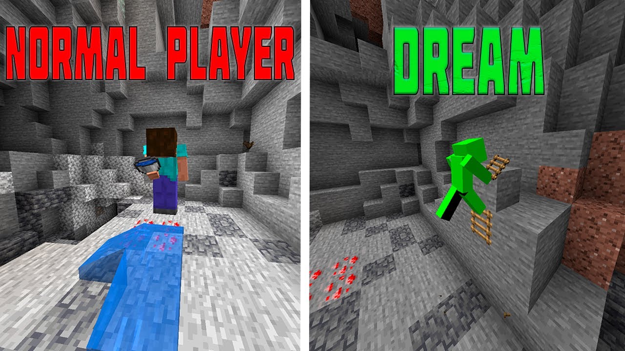 Minecraft Normal player vs Dream - YouTube