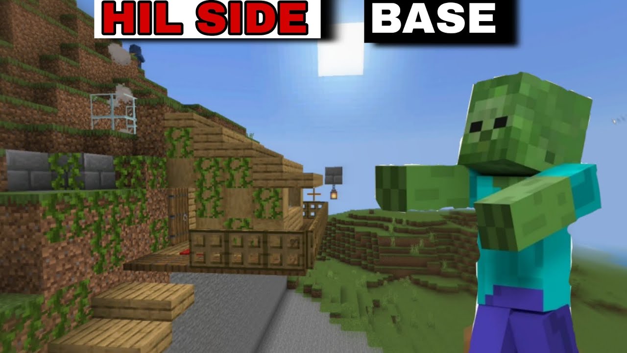 HILLSIDE BASE IN MINECRAFT BUILD LIKE THIS - YouTube
