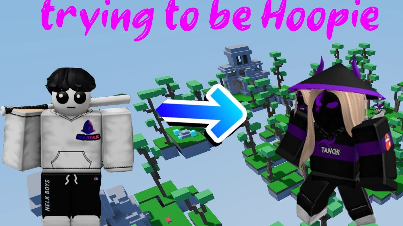 Trying to be Hoopie in Roblox Bedwars! - YouTube