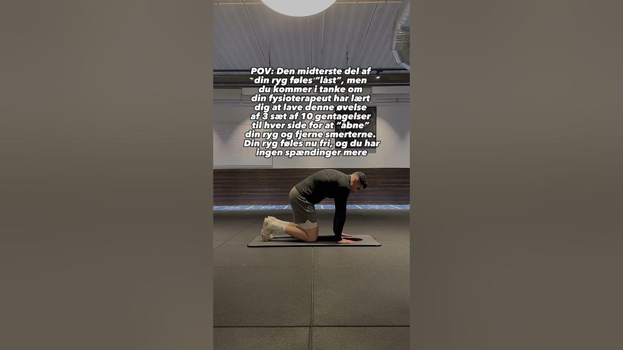 Sådan kan du KOMME AF med RYGSMERTER #rygsmerter #rygøvelse #fysioterapi - YouTube