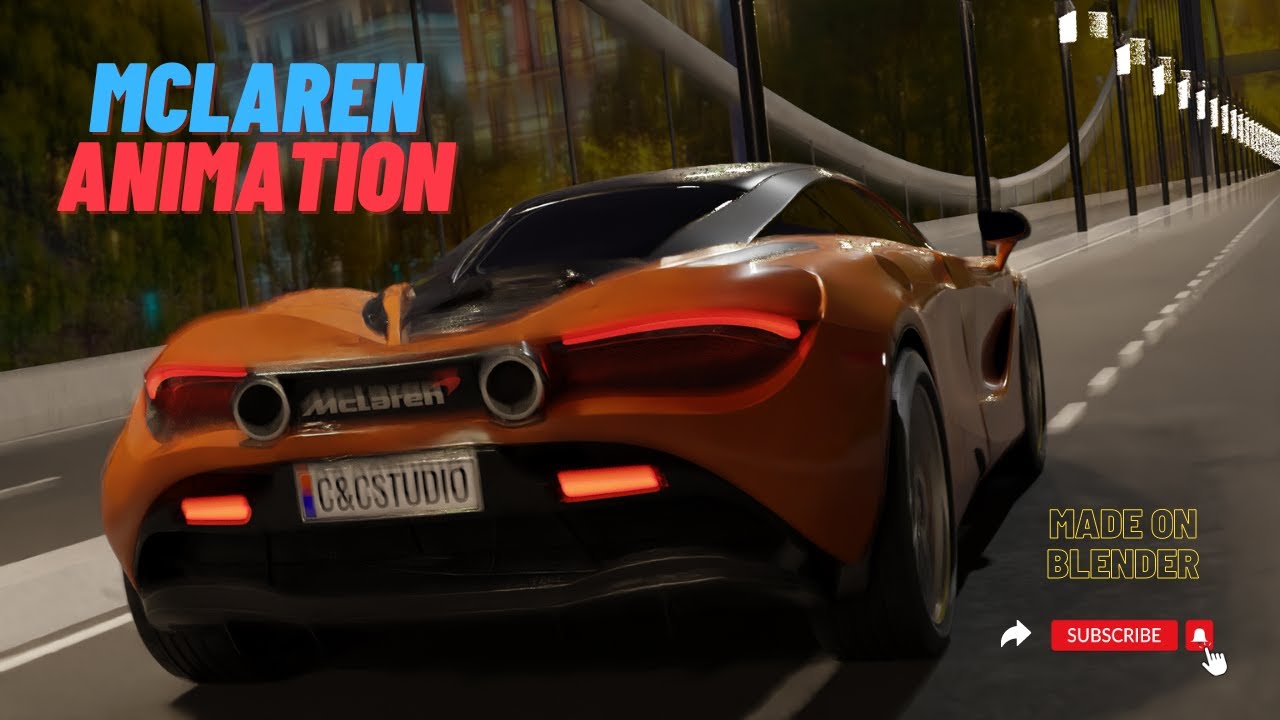 Mclaren Animation Made on Blender - YouTube