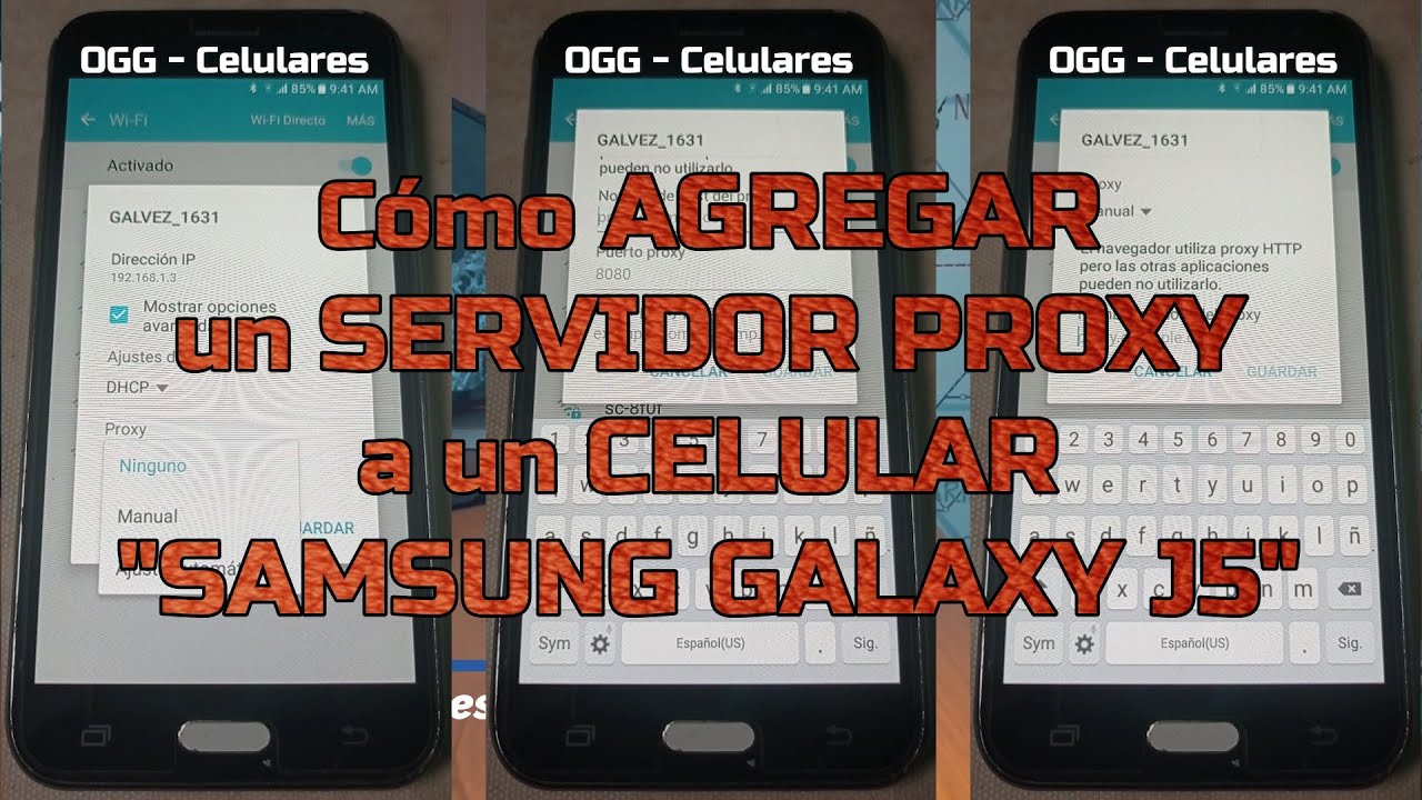 Cómo agregar un servidor proxy al Wi-Fi de un celular Samsung Galaxy J5 ...