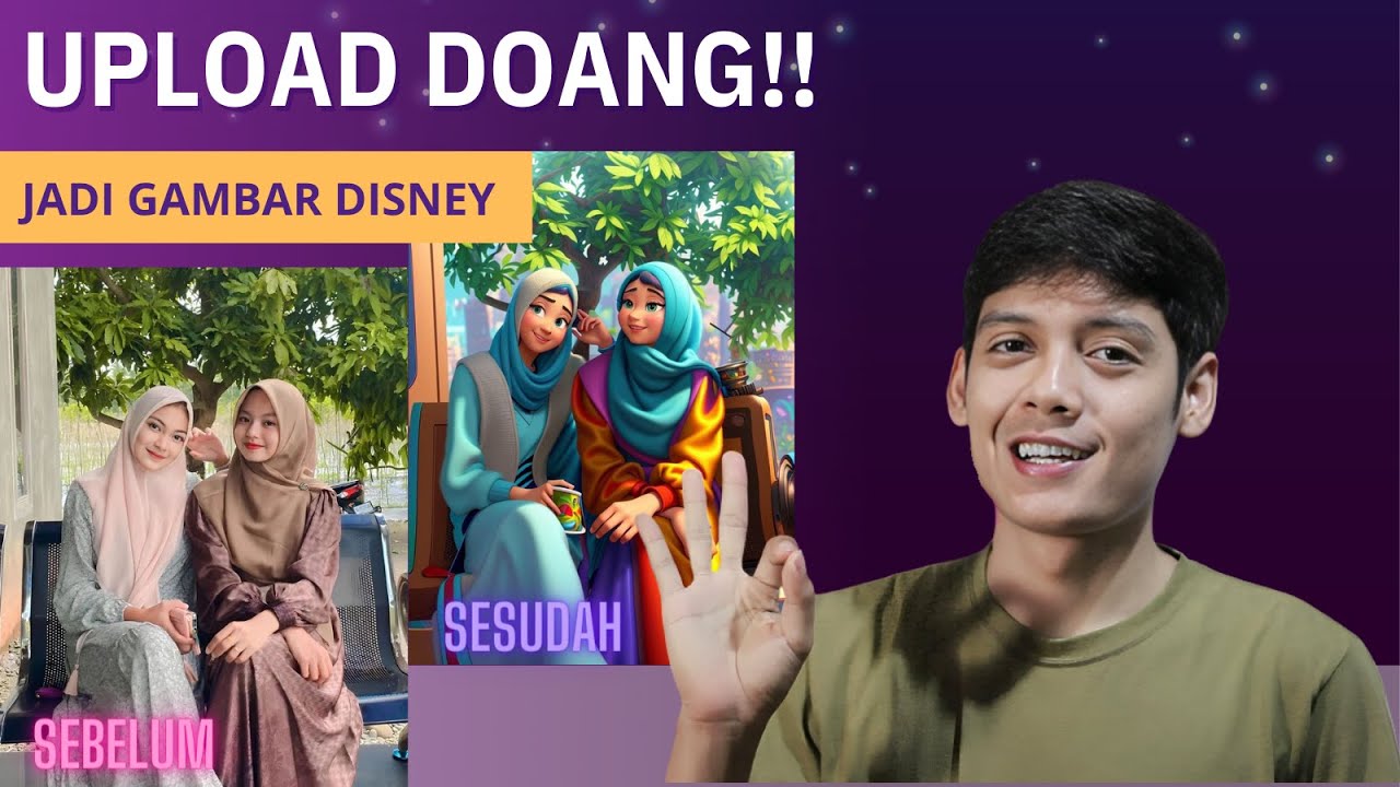 SEKALI KLIK! Cara Edit Foto Disney AI Tinggal Upload Aja Jadi - YouTube