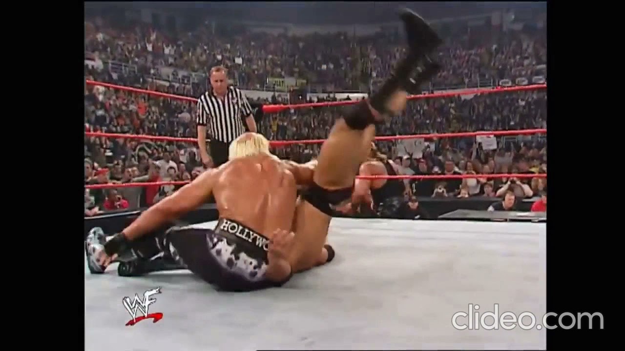 Hulk Hogan Leg Drops to The Rock - YouTube