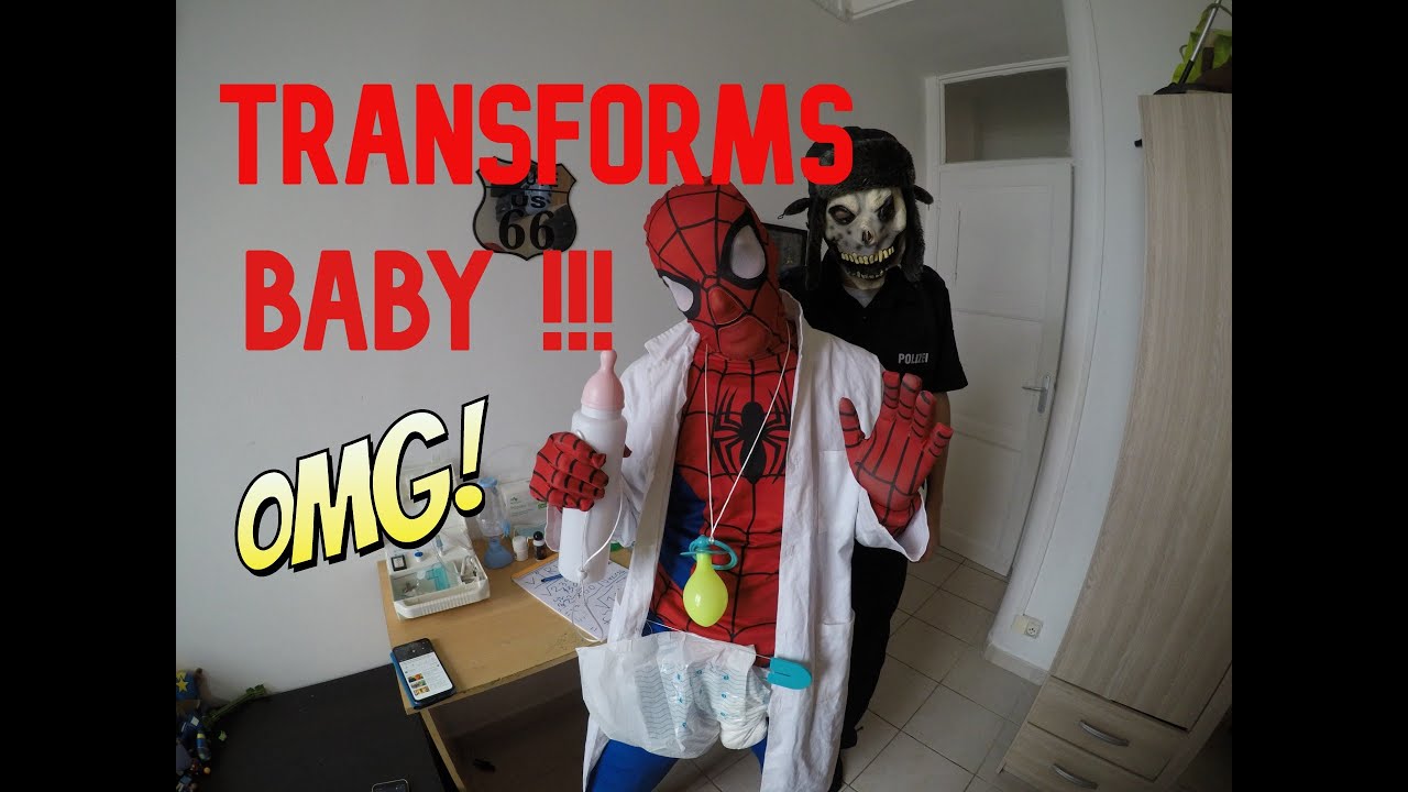 SPIDER-MAN TRANSFORMS INTO A BABY !!! MONSTER SUPERHEROES EPIC BATTLE ...