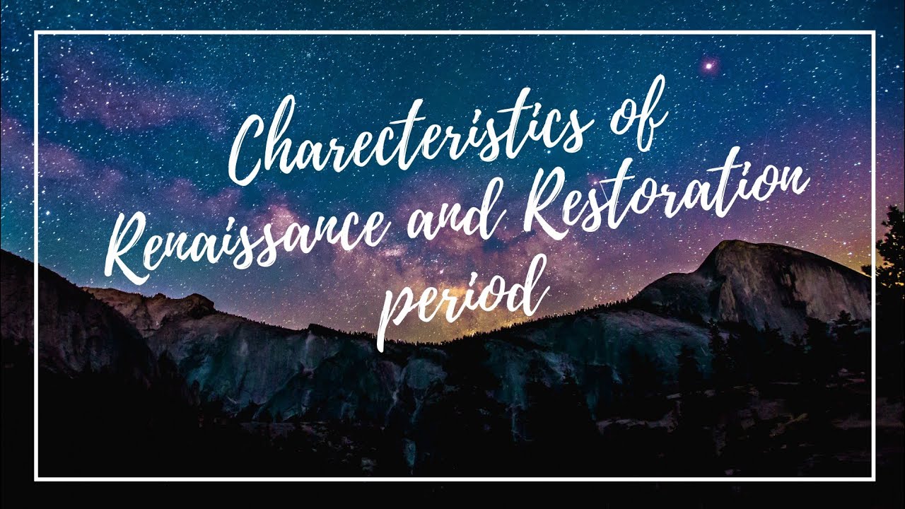 Characteristics of Renaissance period and Renaissance poetry... - YouTube