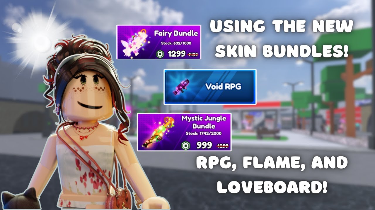 Using the new skin bundles in ROBLOX BADDIES! 💅 - YouTube