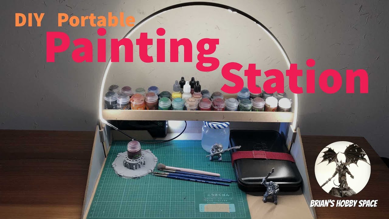Portable Miniature Paint Station - YouTube