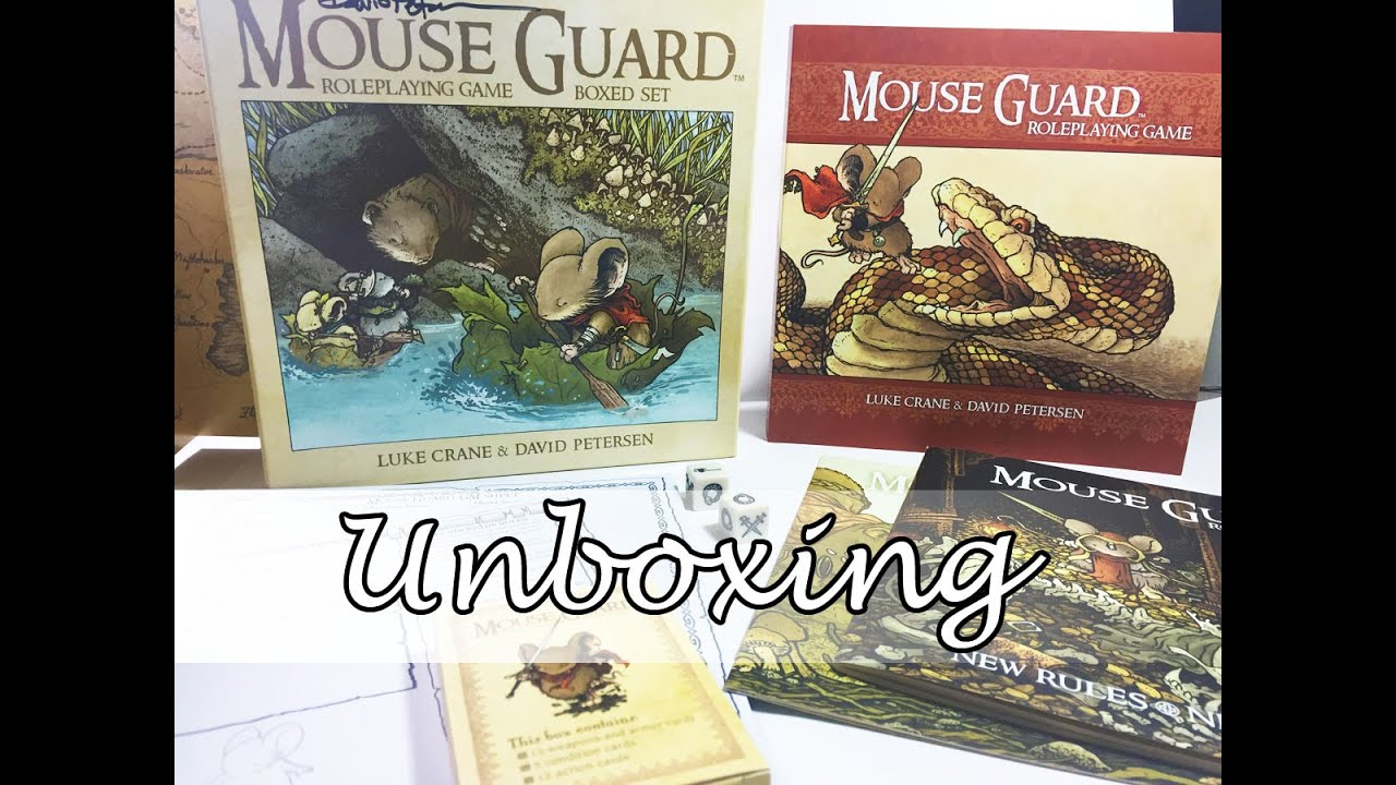 Mouse Guard RPG Box Set Unboxing - YouTube