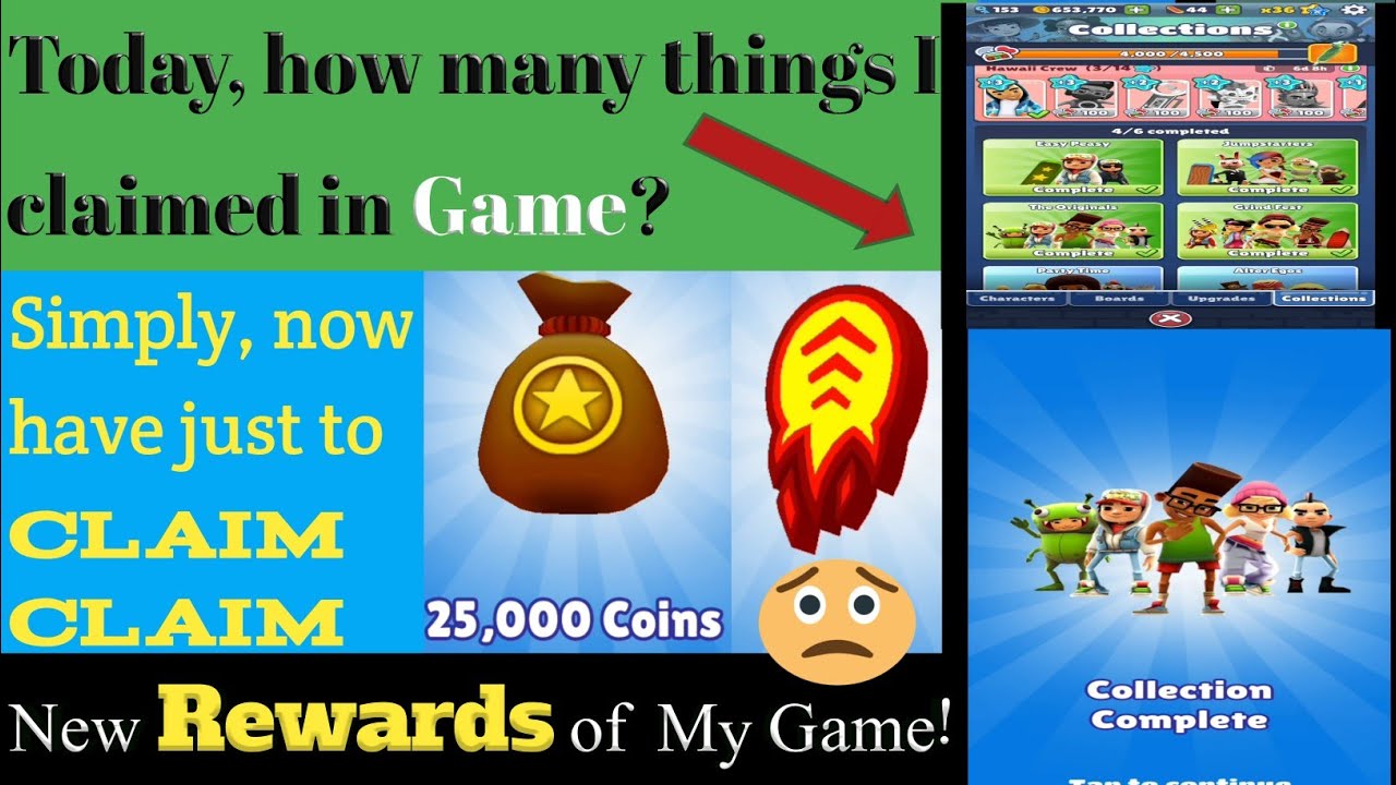 How many Rewards have claimed in Subway Surfers Game | How many Coins ...