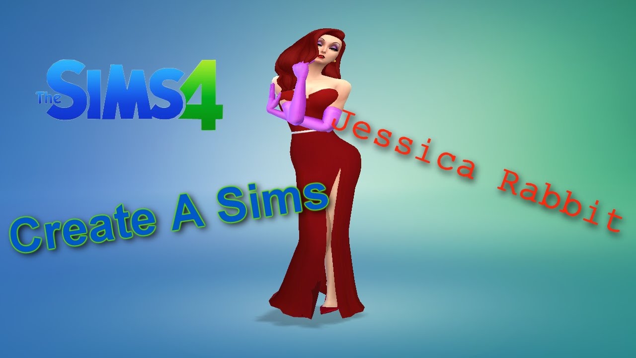 The Sims 4: Create A Sim | Jessica Rabbit - YouTube