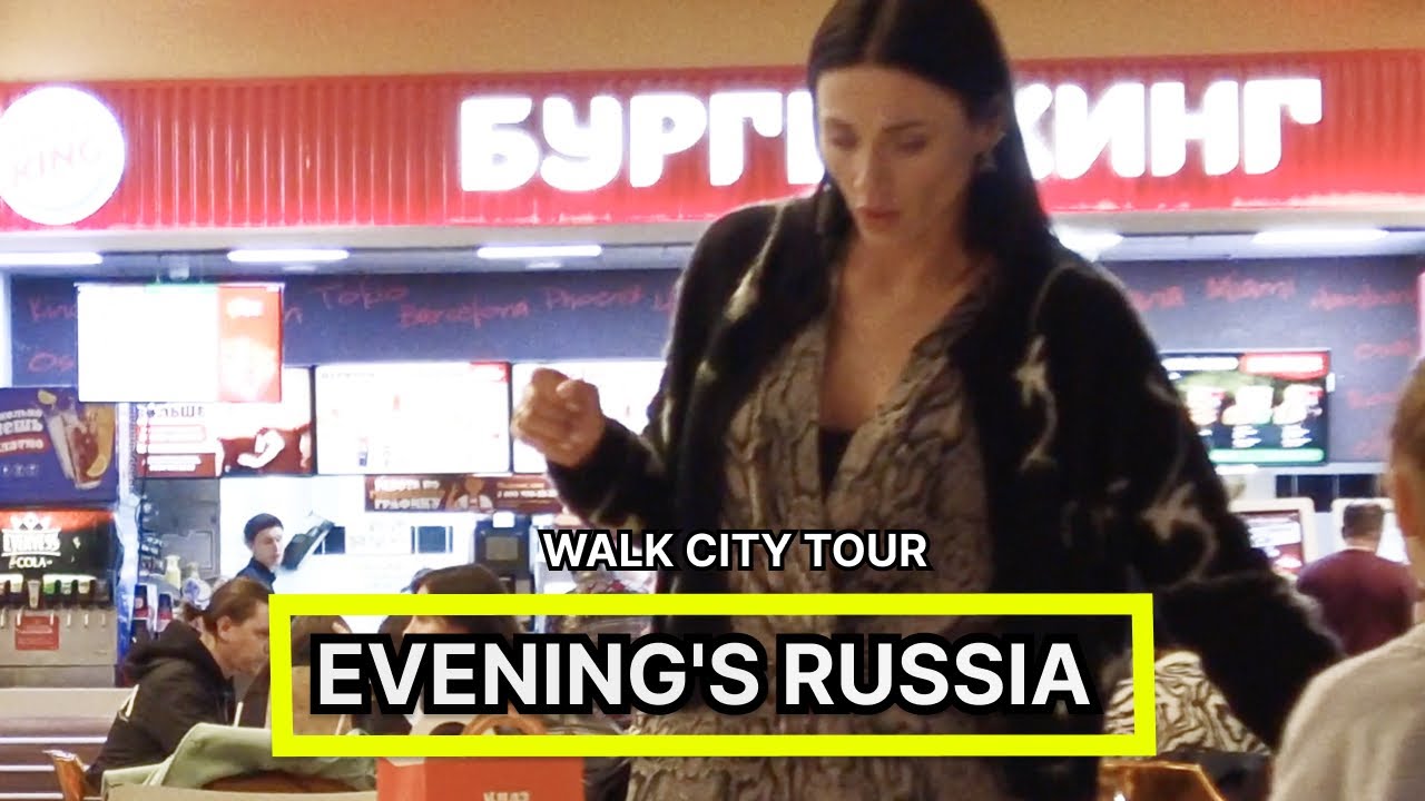 Evening life in Yaroslavl ⭐️ Beautiful Russian Girls, Walk City Tour 4K ...