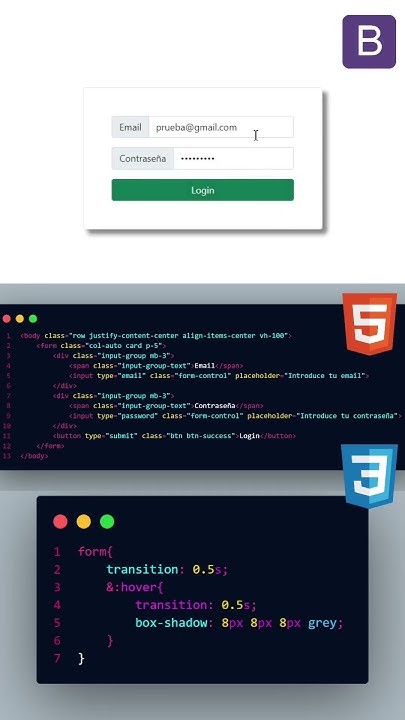 Login SENCILLO con HTML, CSS y Bootstrap - YouTube