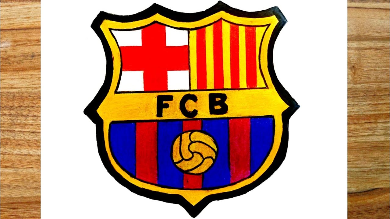 How to Draw the FC Barcelona Logo? - YouTube